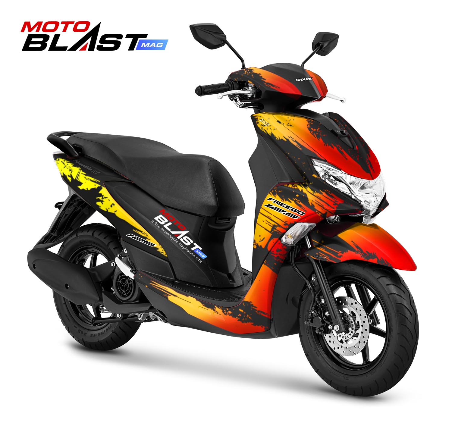 Modifikasi striping Yamaha Freego Buto Geni - MOTOBLAST