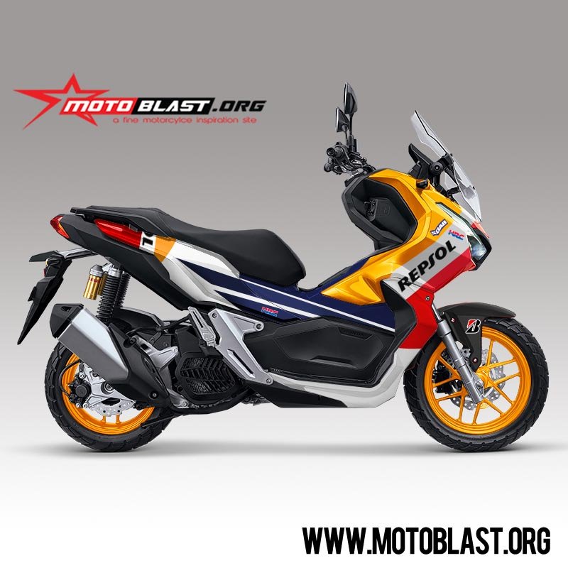 Modifikasi Striping Honda ADV 150 Repsol Edition - MOTOBLAST