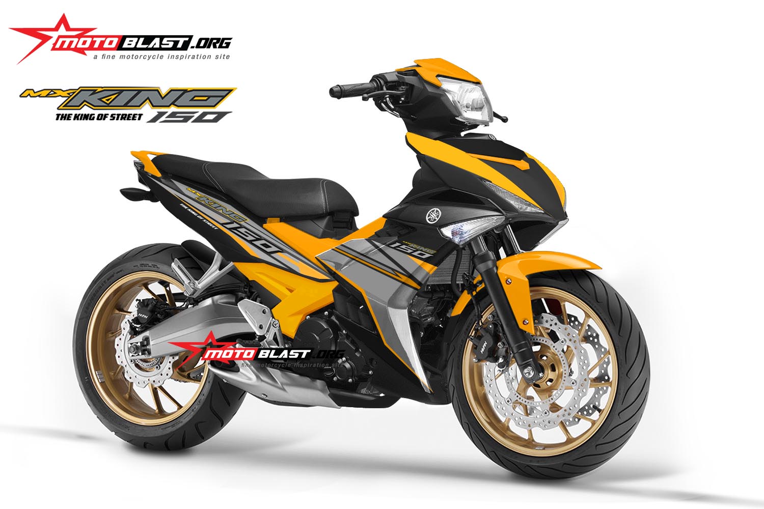 Modifikasi Striping Yamaha Mx King 150 Orange sport - MOTOBLAST
