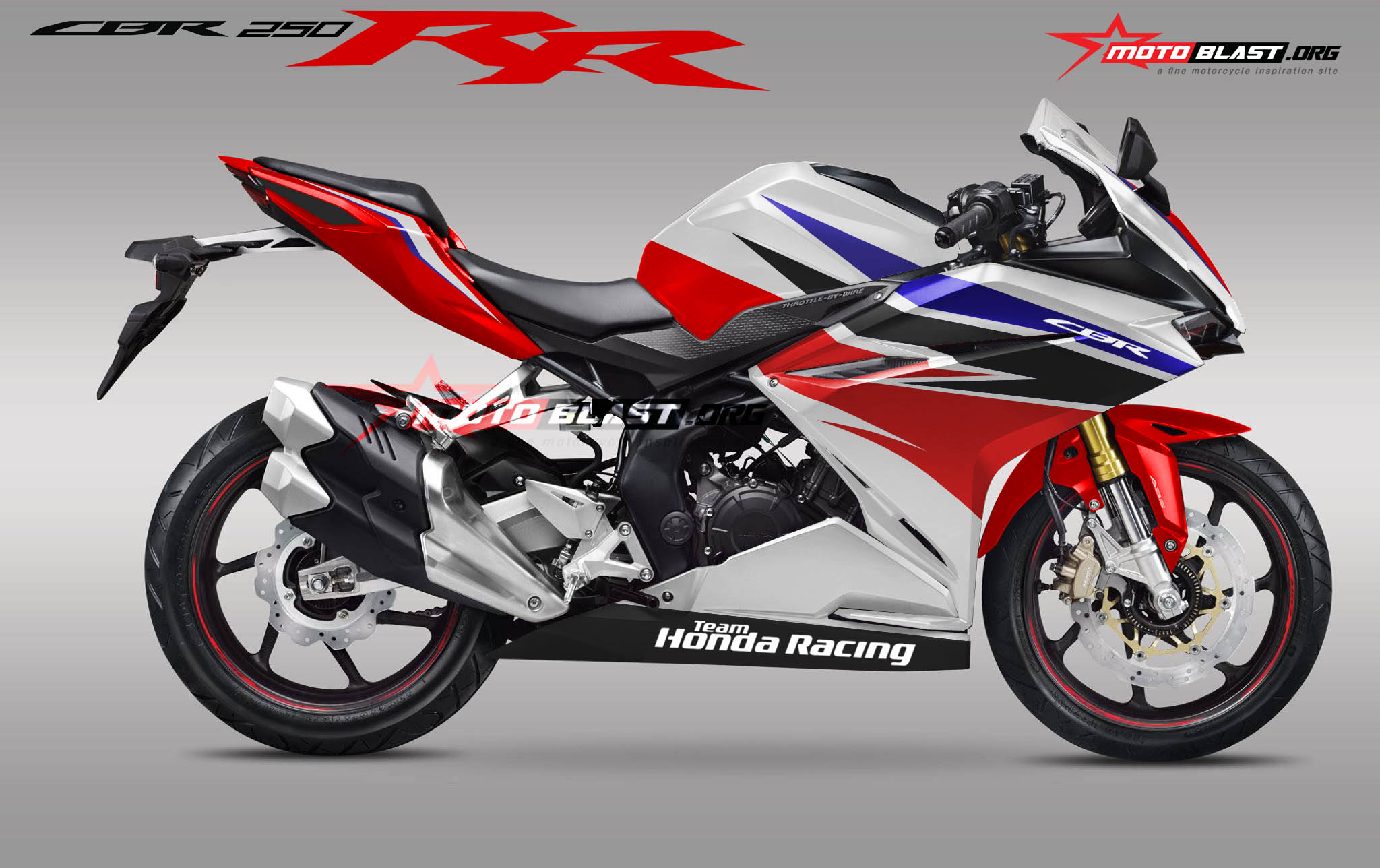 Modifikasi Striping Honda CBR250RR RWB HRC Version - MOTOBLAST