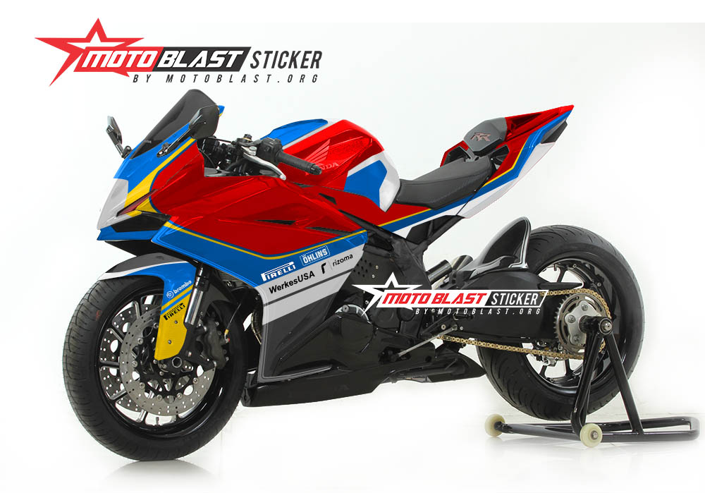 Modifikasi Striping Honda CBR250RR Retro HRC - MOTOBLAST