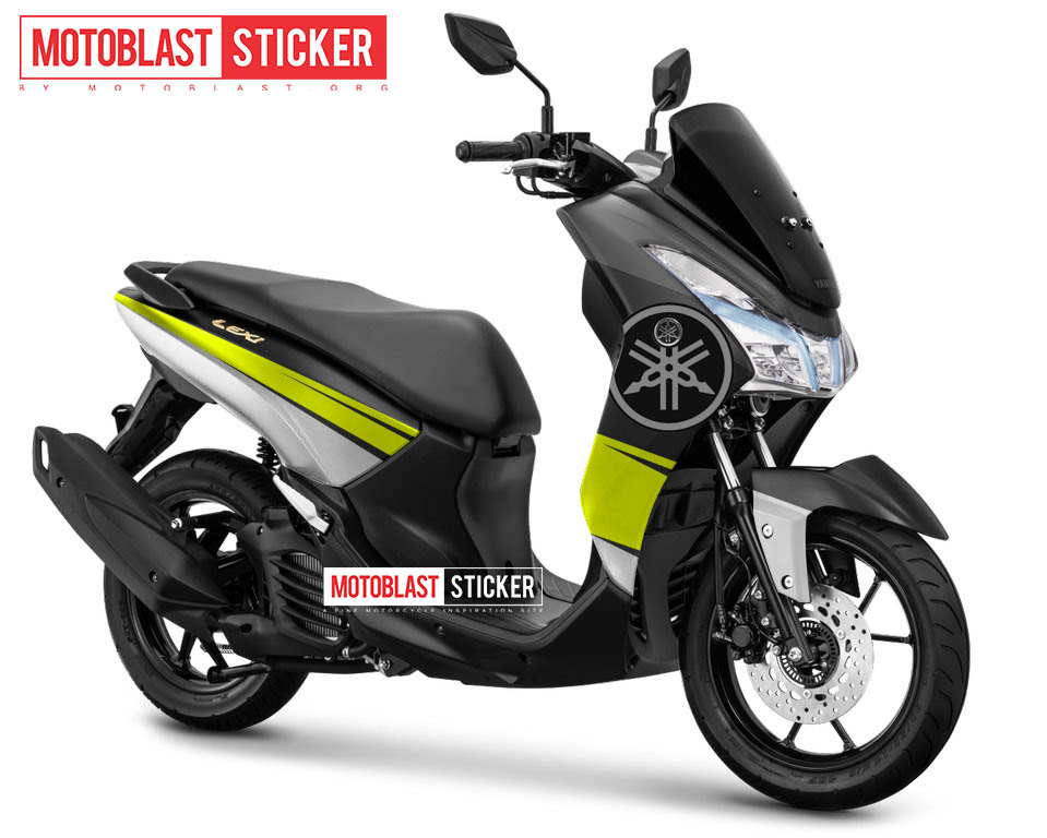 Modifikasi Striping Yamaha Lexi 125 Green Flow - MOTOBLAST