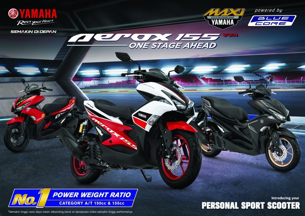 Tiga warna baru Yamaha Aerox 155 tahun 2020 | MOTOBLAST