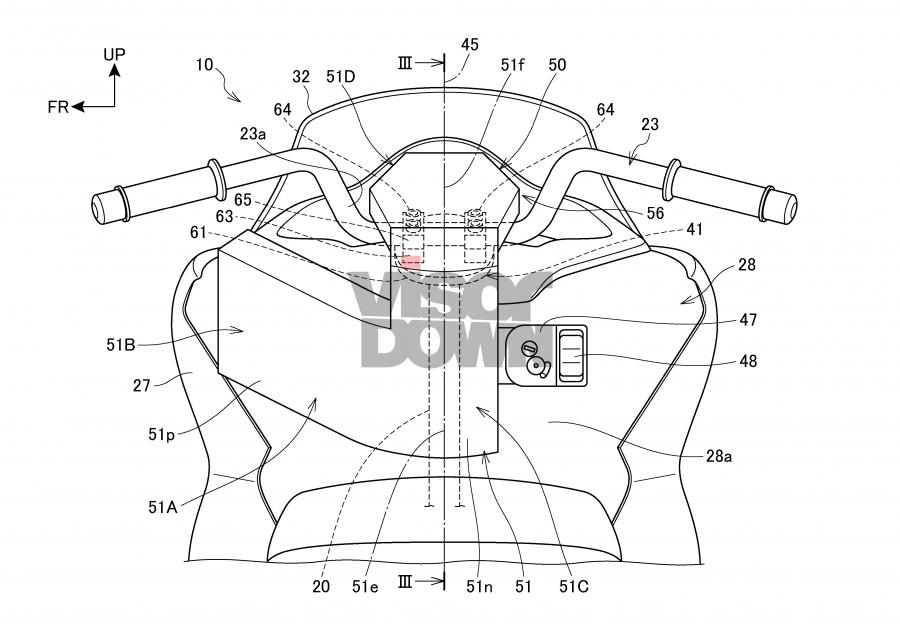 Honda patenkan Vertical Airbag system untuk Motor,untuk PCX nih ...