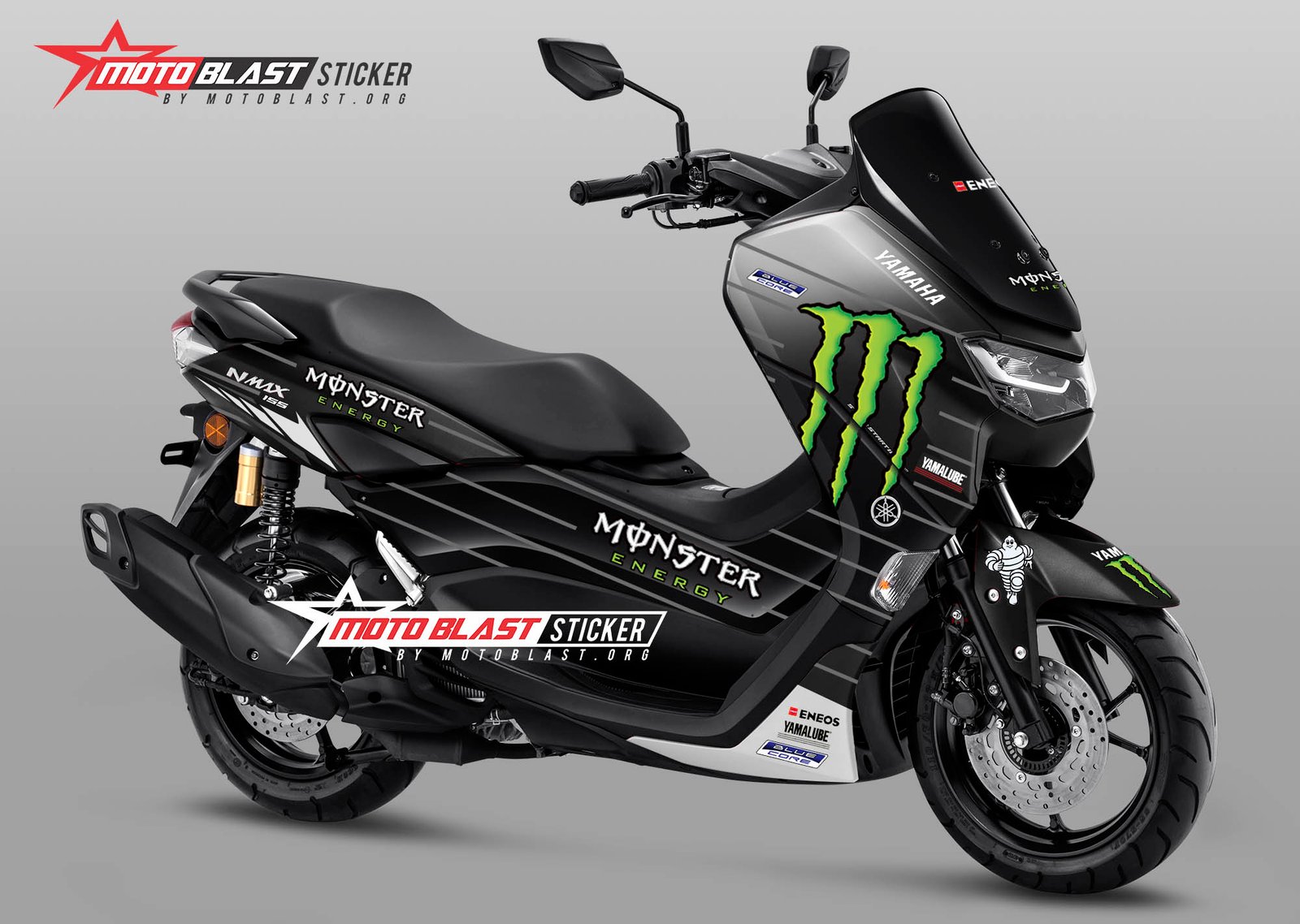 First Yamaha New Nmax ada livery Monster energy Motogp 2020 - MOTOBLAST