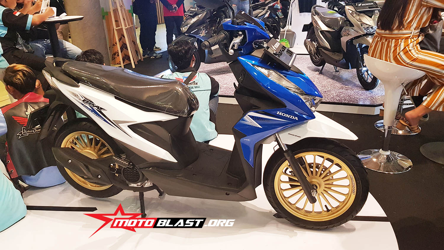 New beAT Ganteng maksimal modal Velg Gold - MOTOBLAST