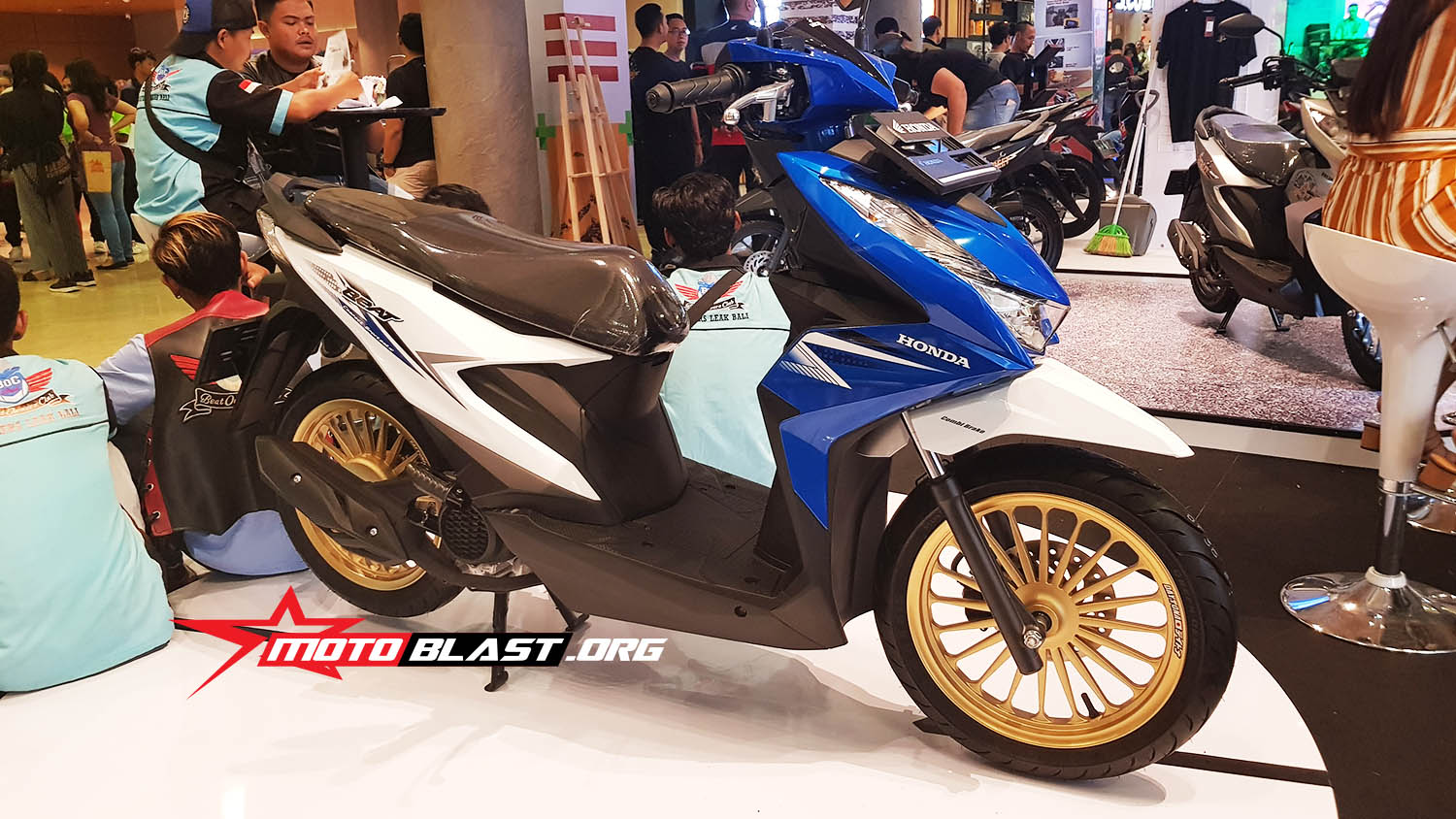 New beAT Ganteng maksimal modal Velg Gold - MOTOBLAST