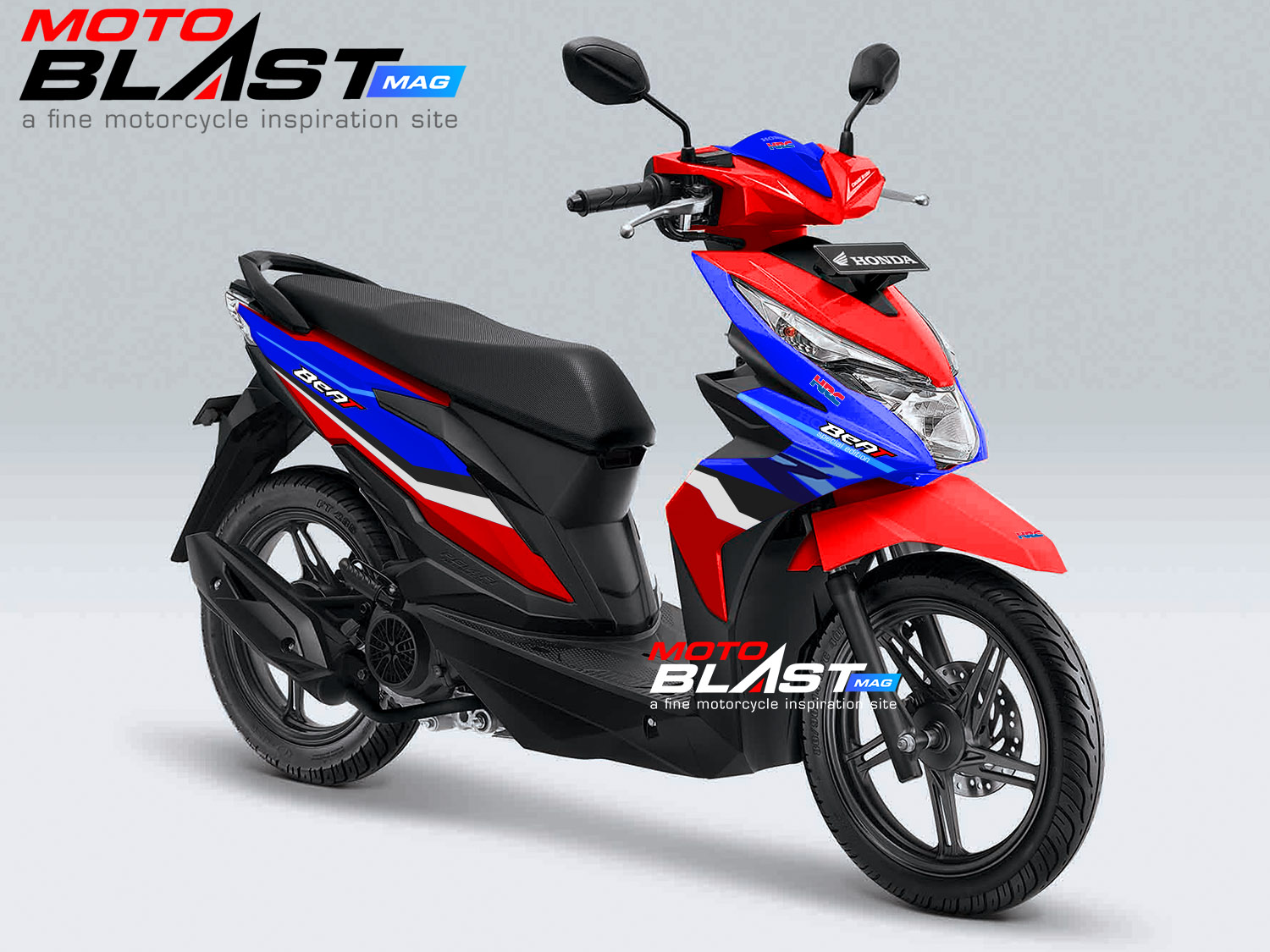 Modifikasi striping Honda beAT Esp One piece - MOTOBLAST