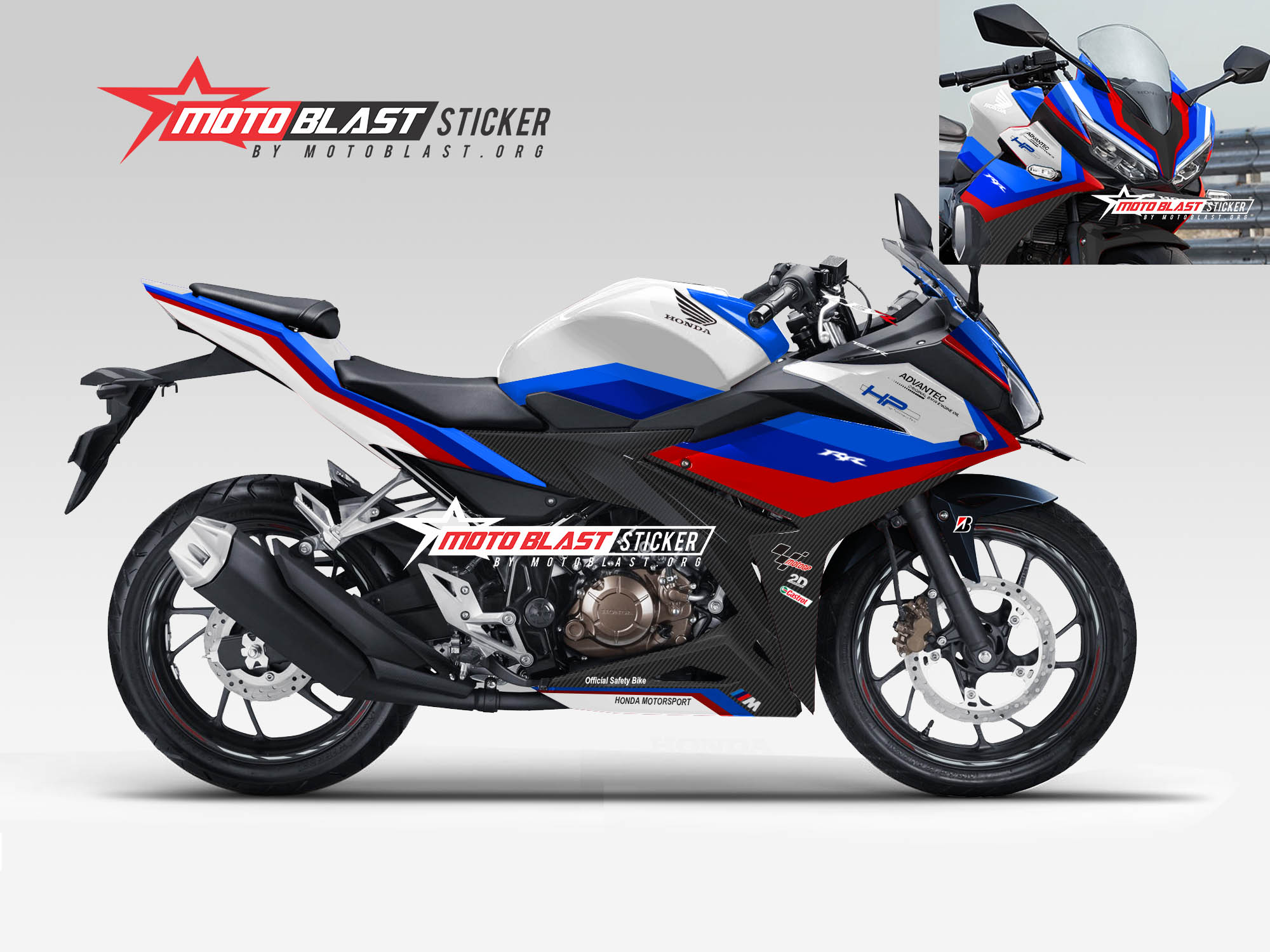 Modifikasi striping Honda new cbr150r safety guard motogp - MOTOBLAST