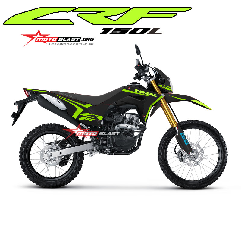 Modifikasi striping Honda CRF150L black simpel - MOTOBLAST
