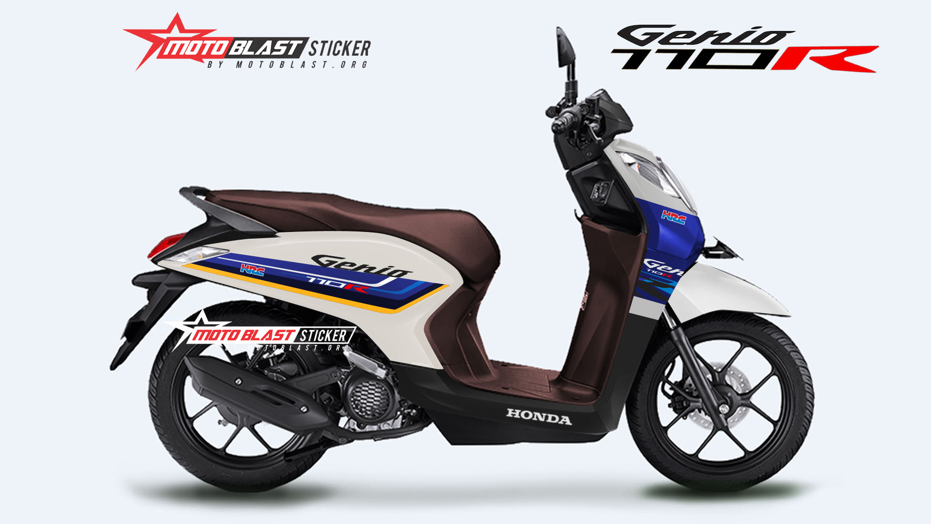 Modifikasi Striping Honda Genio livery HRC - MOTOBLAST