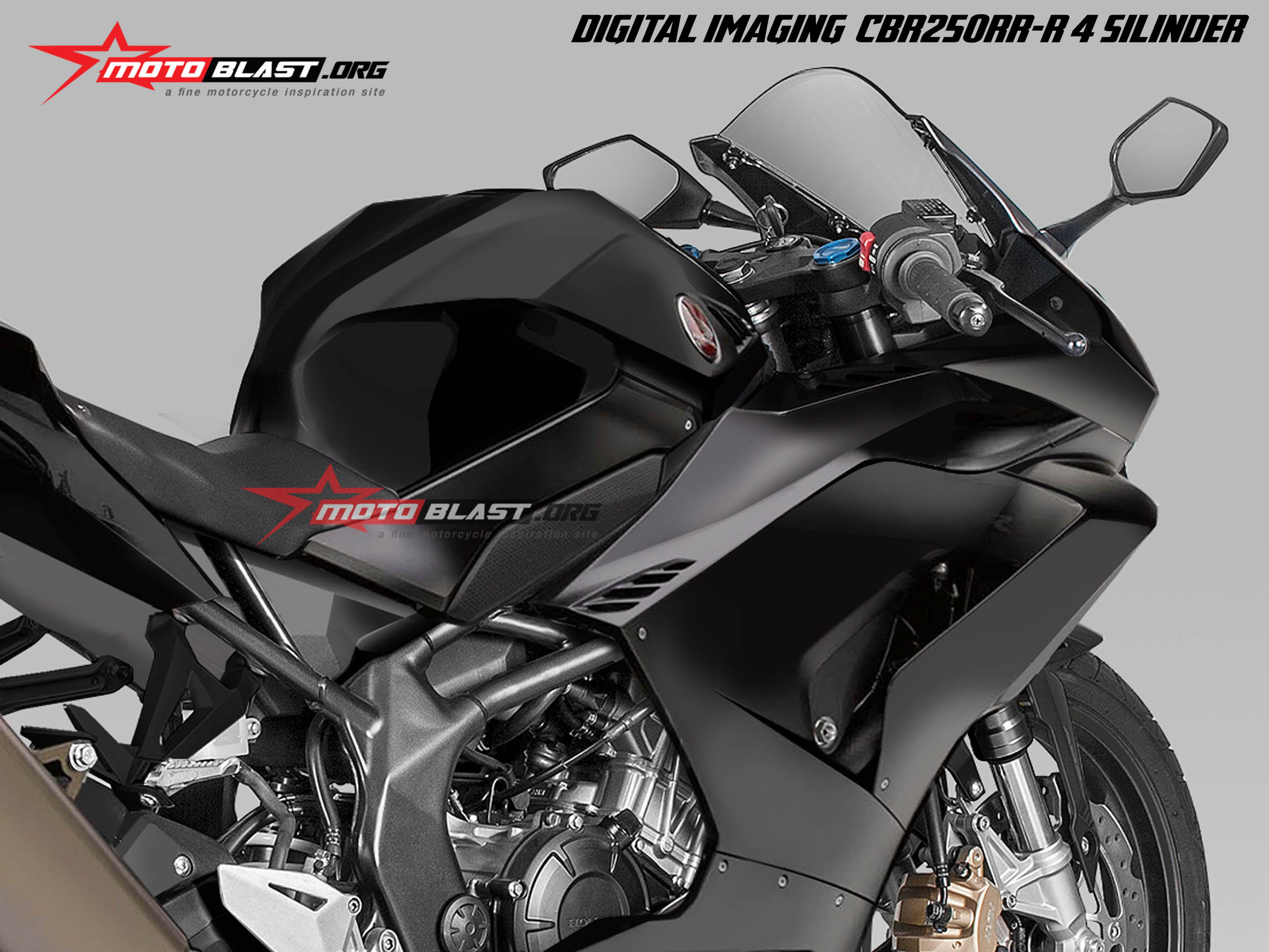 RENDER UPDATE : CBR250RR-R 4 SILINDER Rear View - MOTOBLAST