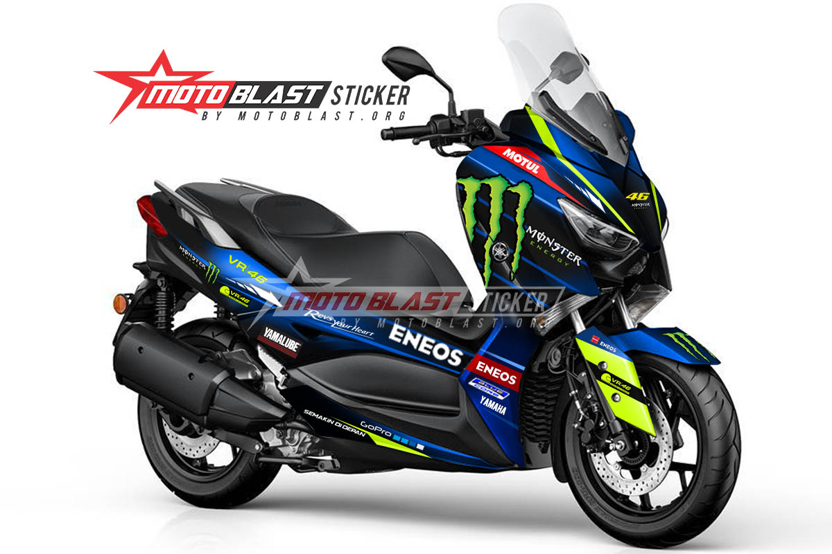Modifikasi striping Yamaha xmax 250 Monster gp - MOTOBLAST