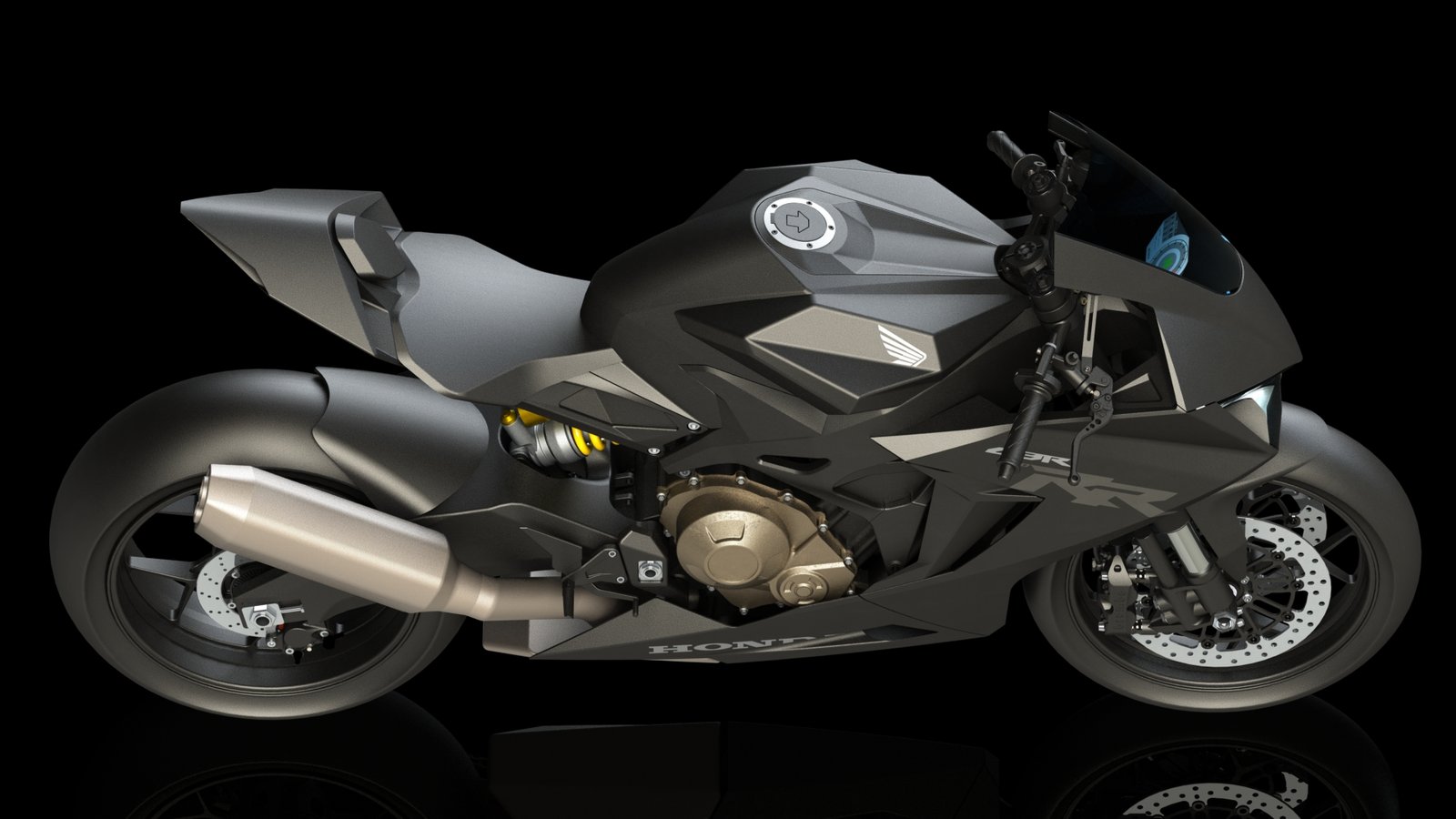 Sebuah Render CBR750R basis 3d, karya desainer indonesia - MOTOBLAST
