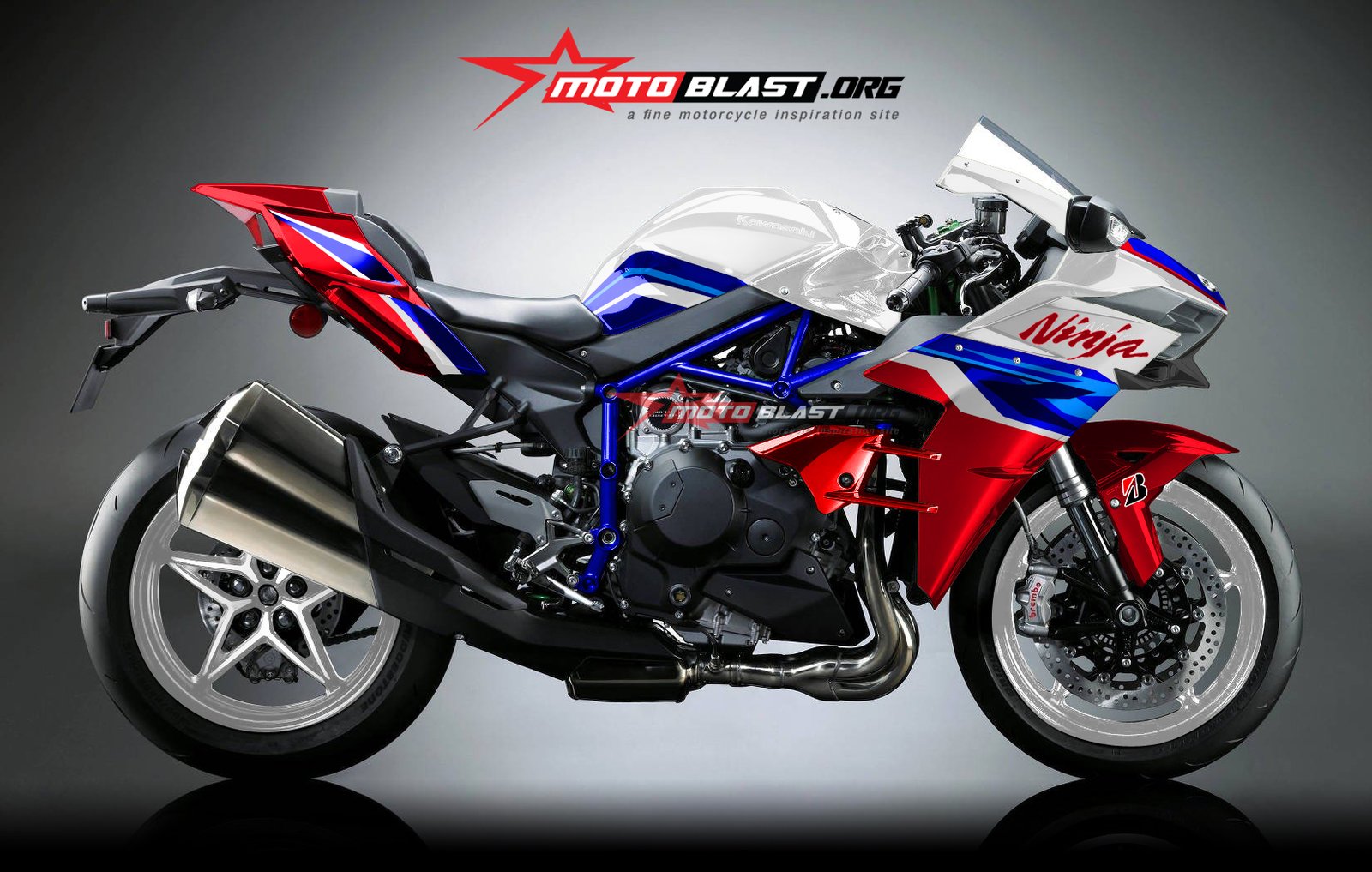 Kawasaki H2R livery HRC, hahaha - MOTOBLAST
