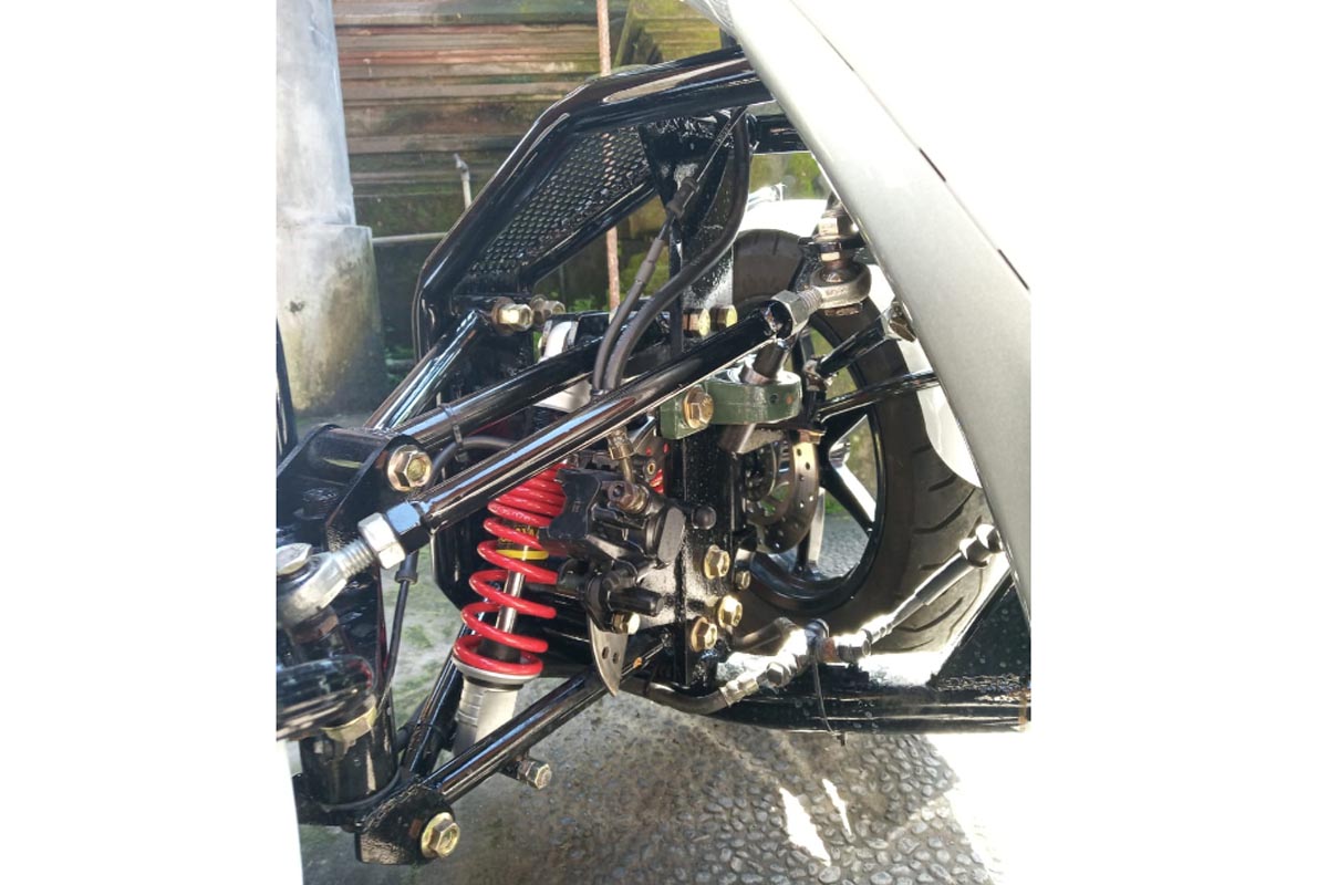 Keren! Rider Bali Modifikasi Yamaha Freego miliknya Menyerupai Tricity ...