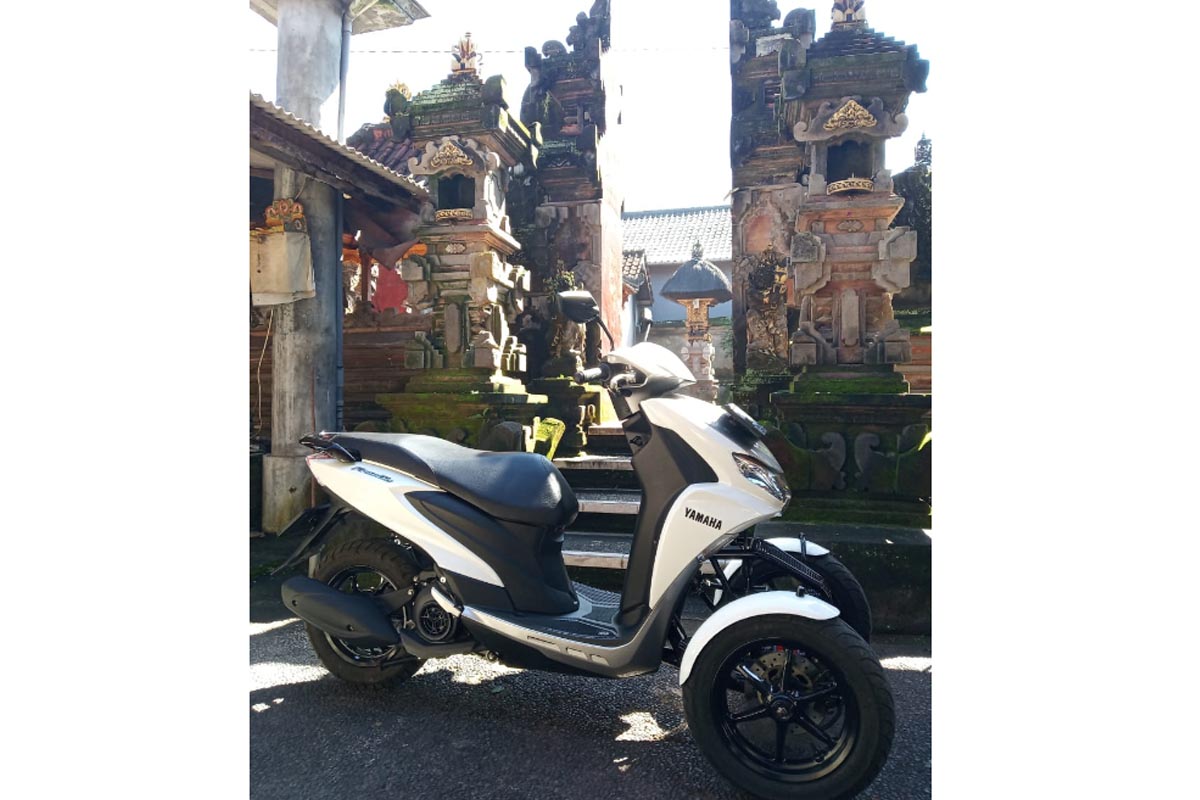 Keren! Rider Bali Modifikasi Yamaha Freego miliknya Menyerupai Tricity ...