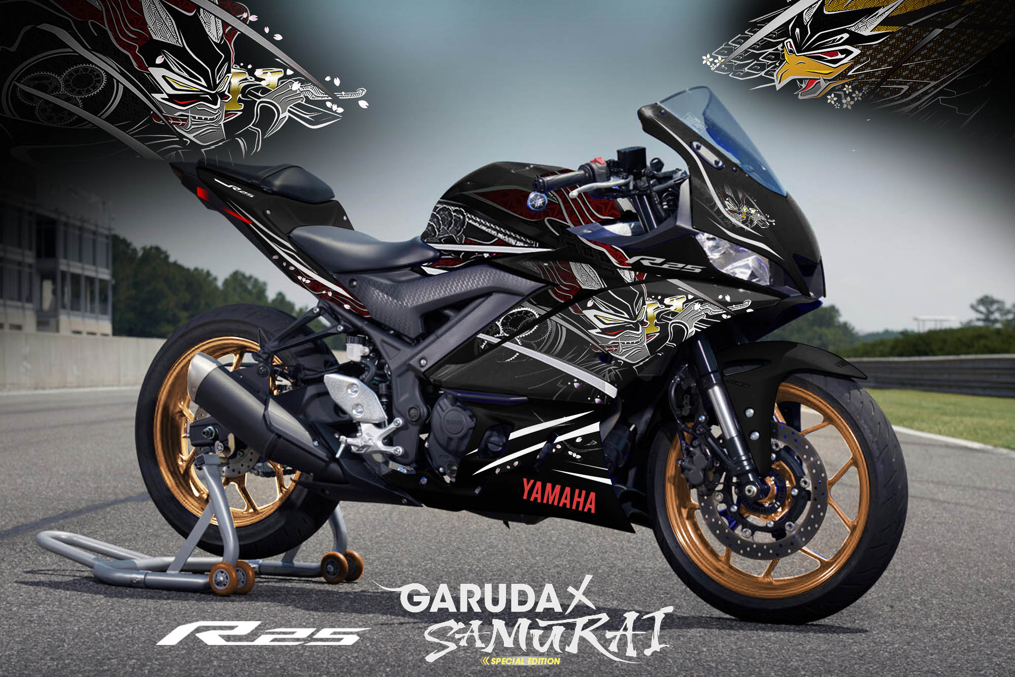 Ketika New R25 livery GARUDA X SAMURAI - MOTOBLAST