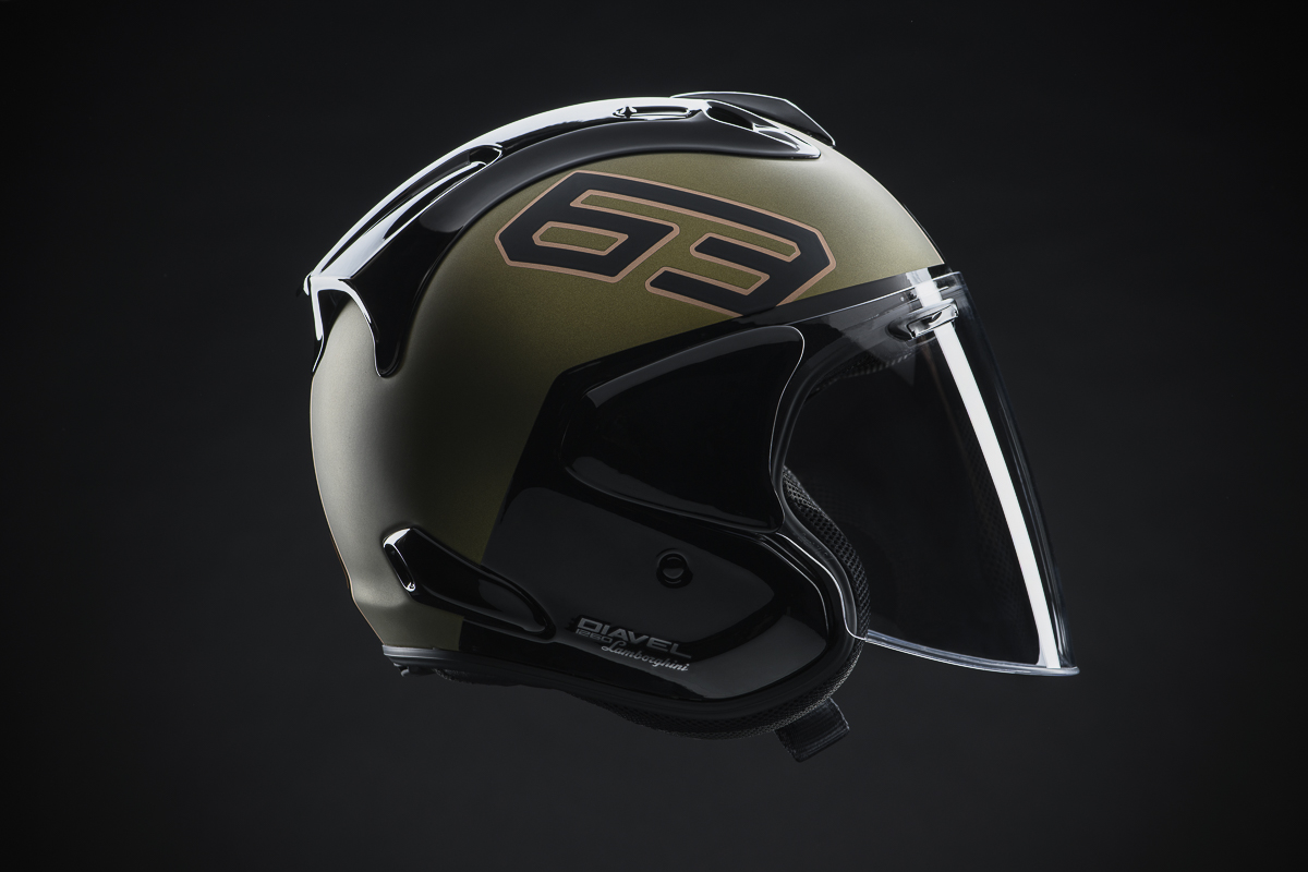 Graphic kit Helm bawaan Ducati Diavel Lamborghini tema motornya - MOTOBLAST