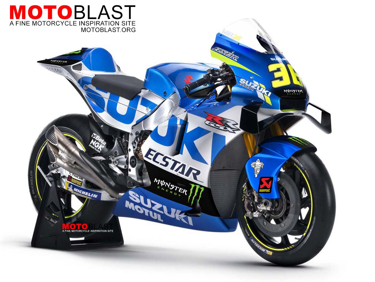Perkiraan Grafis Suzuki Ecstar Racing dengan sponsor Monster energy ...
