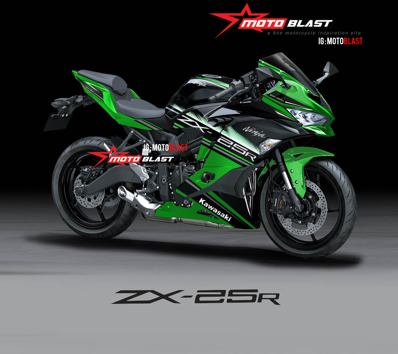 Modifikasi Striping Ninja ZX25R livey KRT 2017 - MOTOBLAST