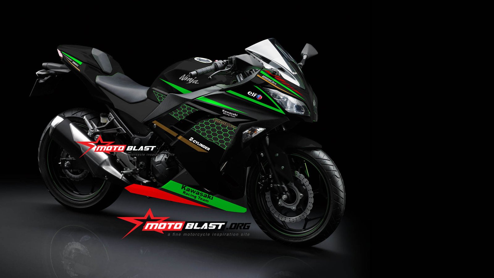 Modifikasi Striping Kawasaki Ninja 250R Fi KRT - MOTOBLAST