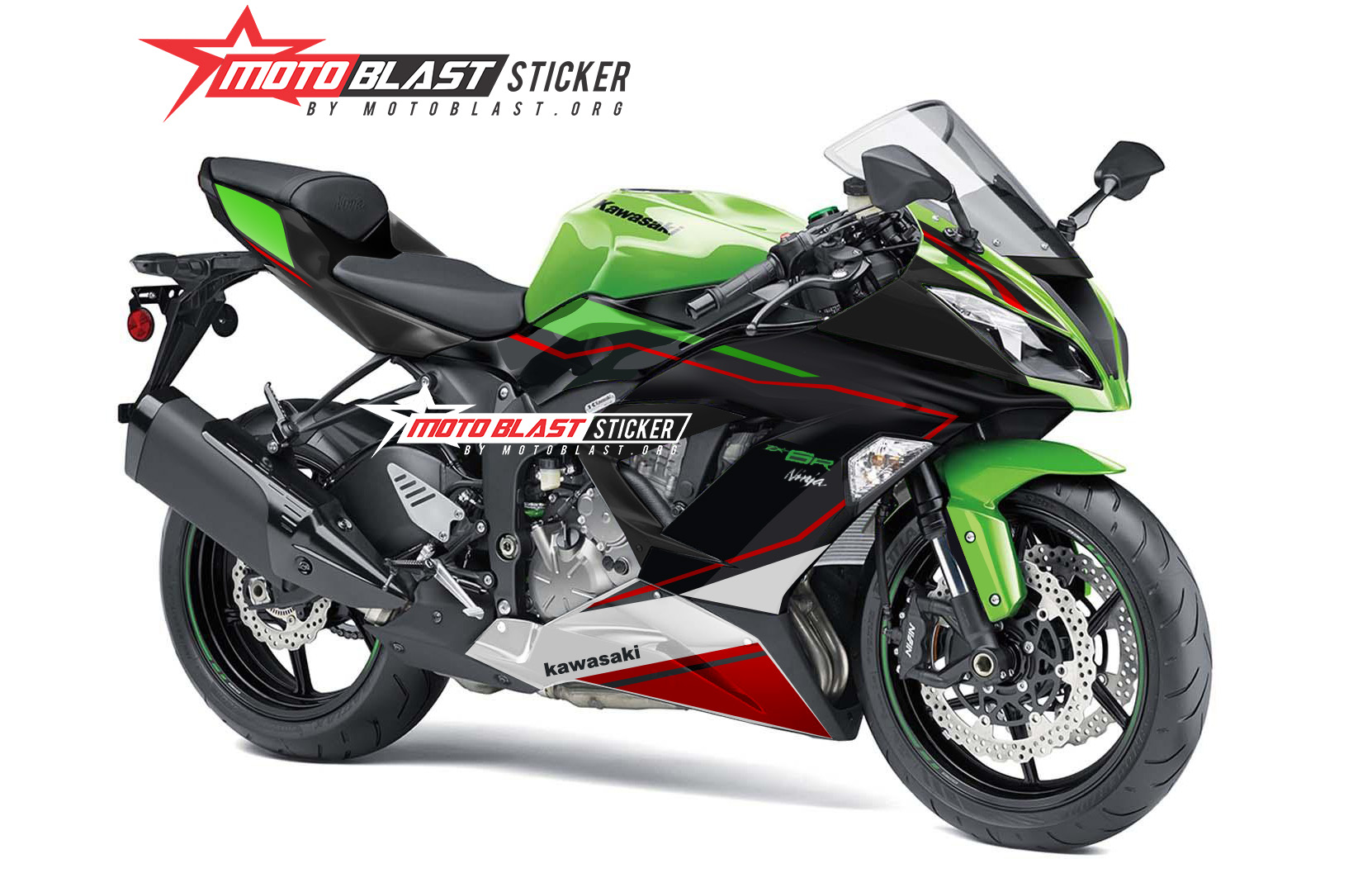 Modifikasi Striping Ninja ZX636 ZX6R Livery KRT 2021 - MOTOBLAST