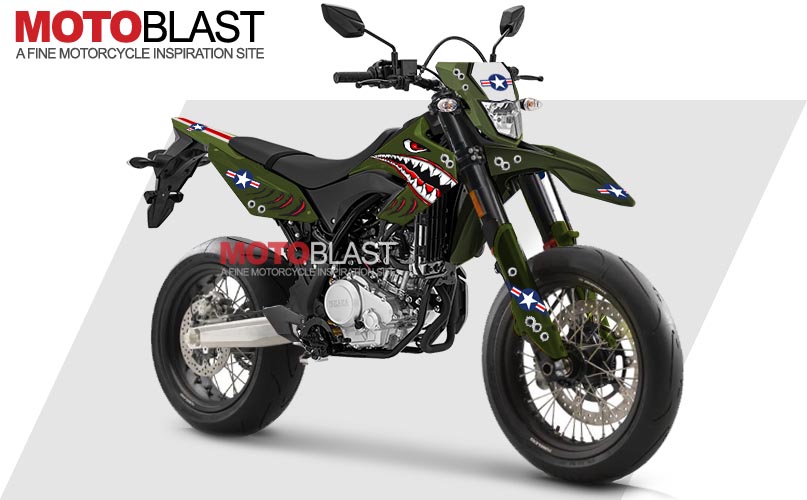 Modif striping Yamaha WR155 Sporty line - MOTOBLAST