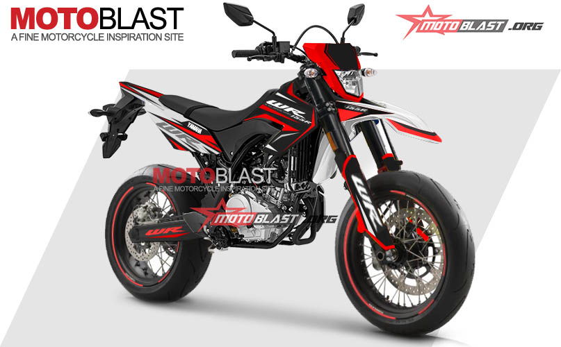Modif striping Yamaha WR155 Sporty line - MOTOBLAST