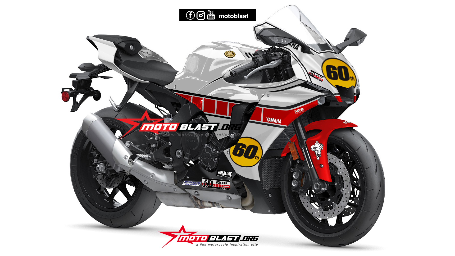 Modif striping Yamaha R1M livery 60th Anniversary World GP Yamaha ...