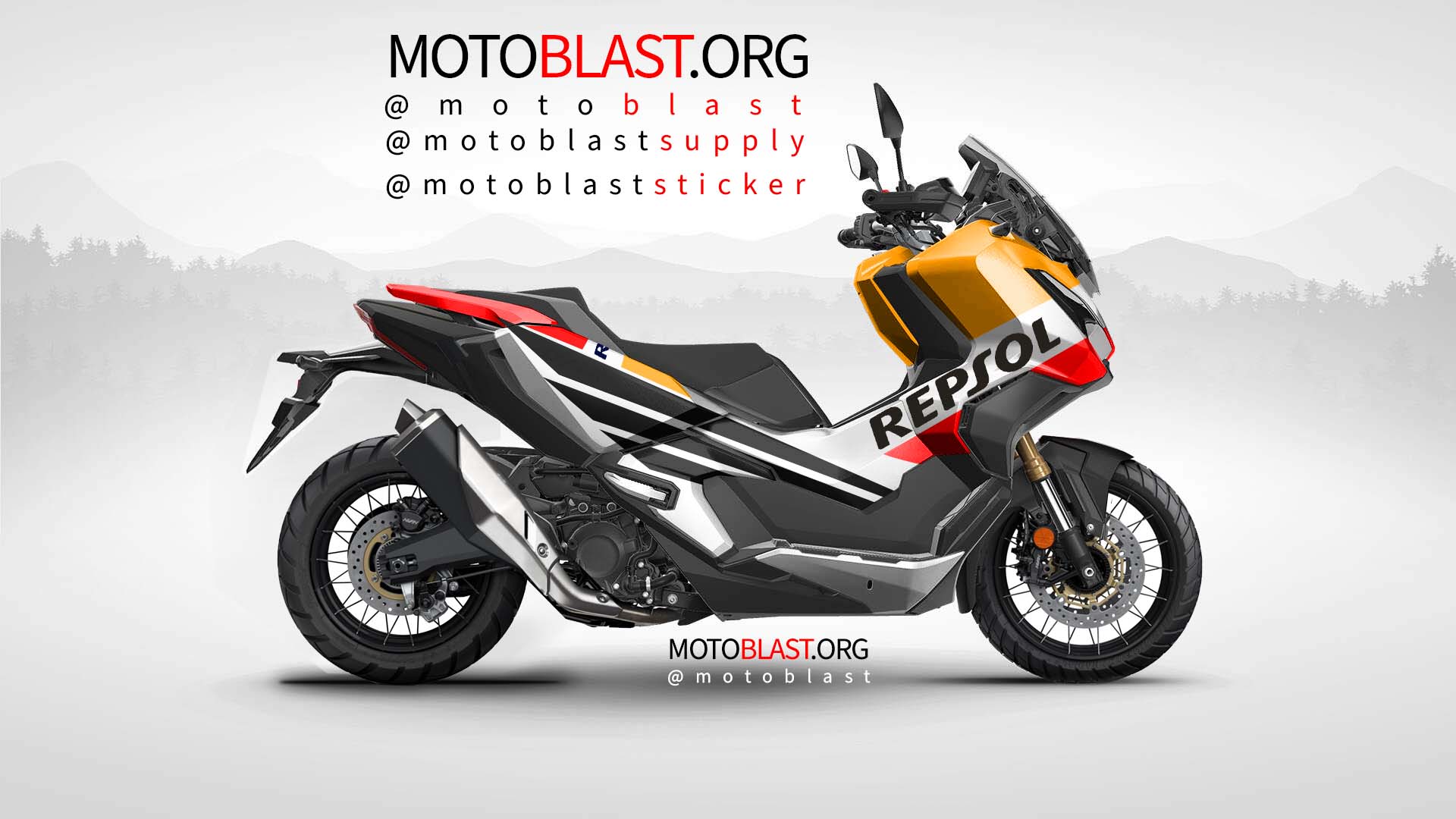 First Modifikasi Honda ADV350 Ubah kaki kaki lebih keren - Repsol dan ...