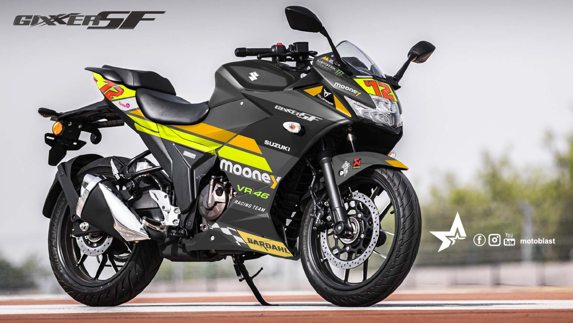 Suzuki Gixxer SF250 ada versi Mooney VR46 Racing Team Motogp - MOTOBLAST