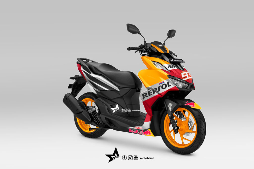 Sstt...Ada Honda Vario 160 versi Repsol Honda Racing keren banget ...