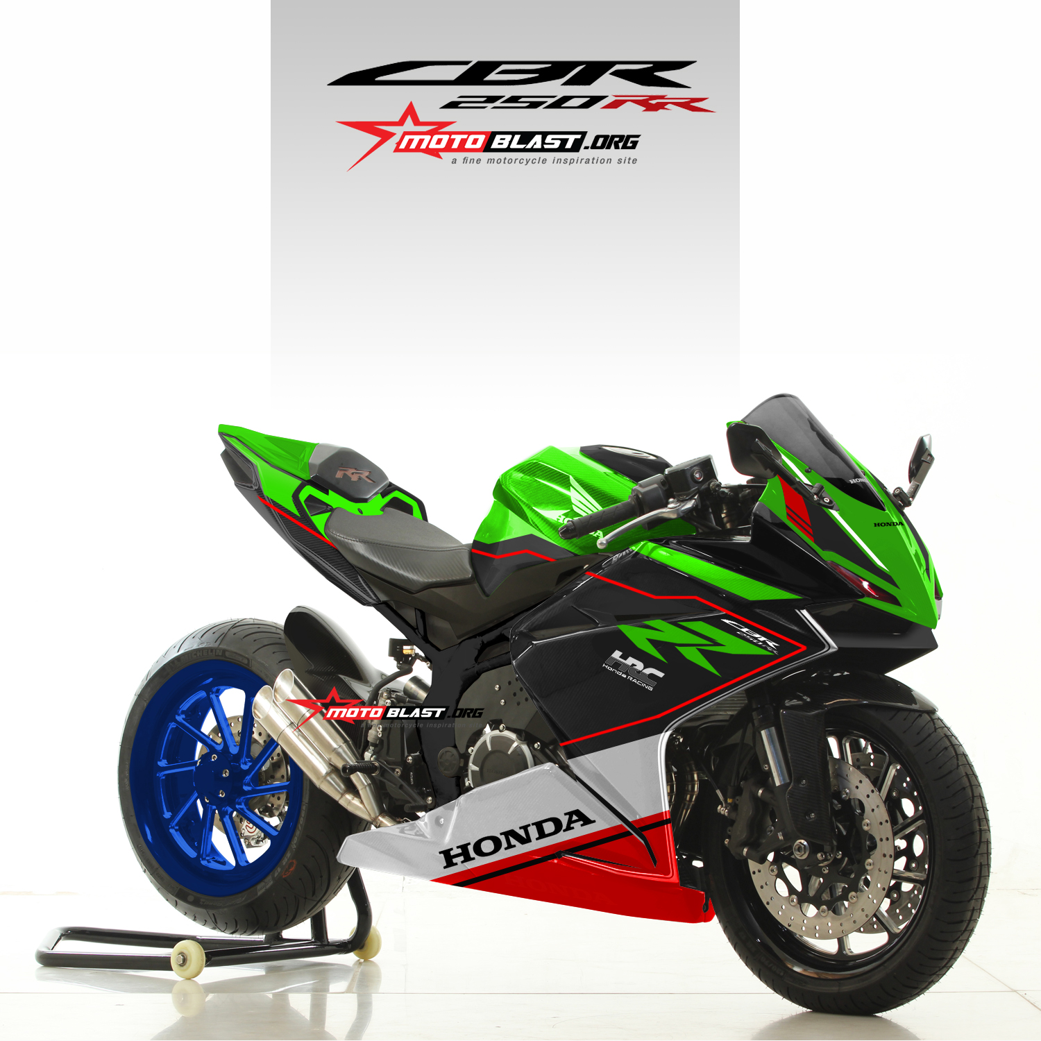 Modifikasi striping Honda CBR250RR KRT livery - MOTOBLAST