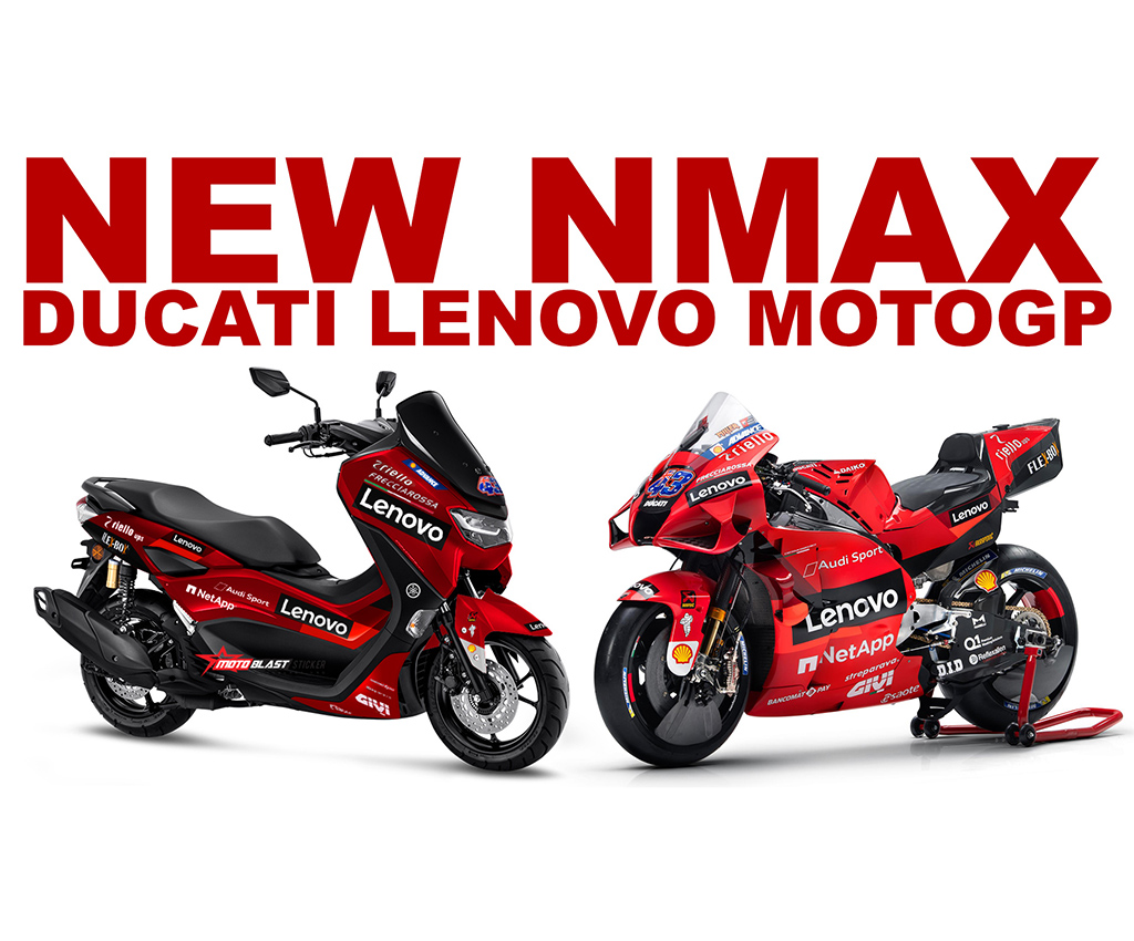 Modifikasi Striping Yamaha new Nmax Ducati Lenovo Motogp 2022 - MOTOBLAST