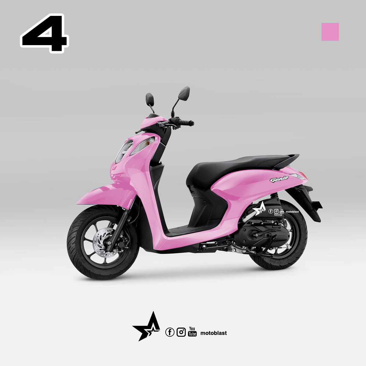 10 Pilihan warna kekinian Honda Genio Terbaru dari Motoblast - MOTOBLAST