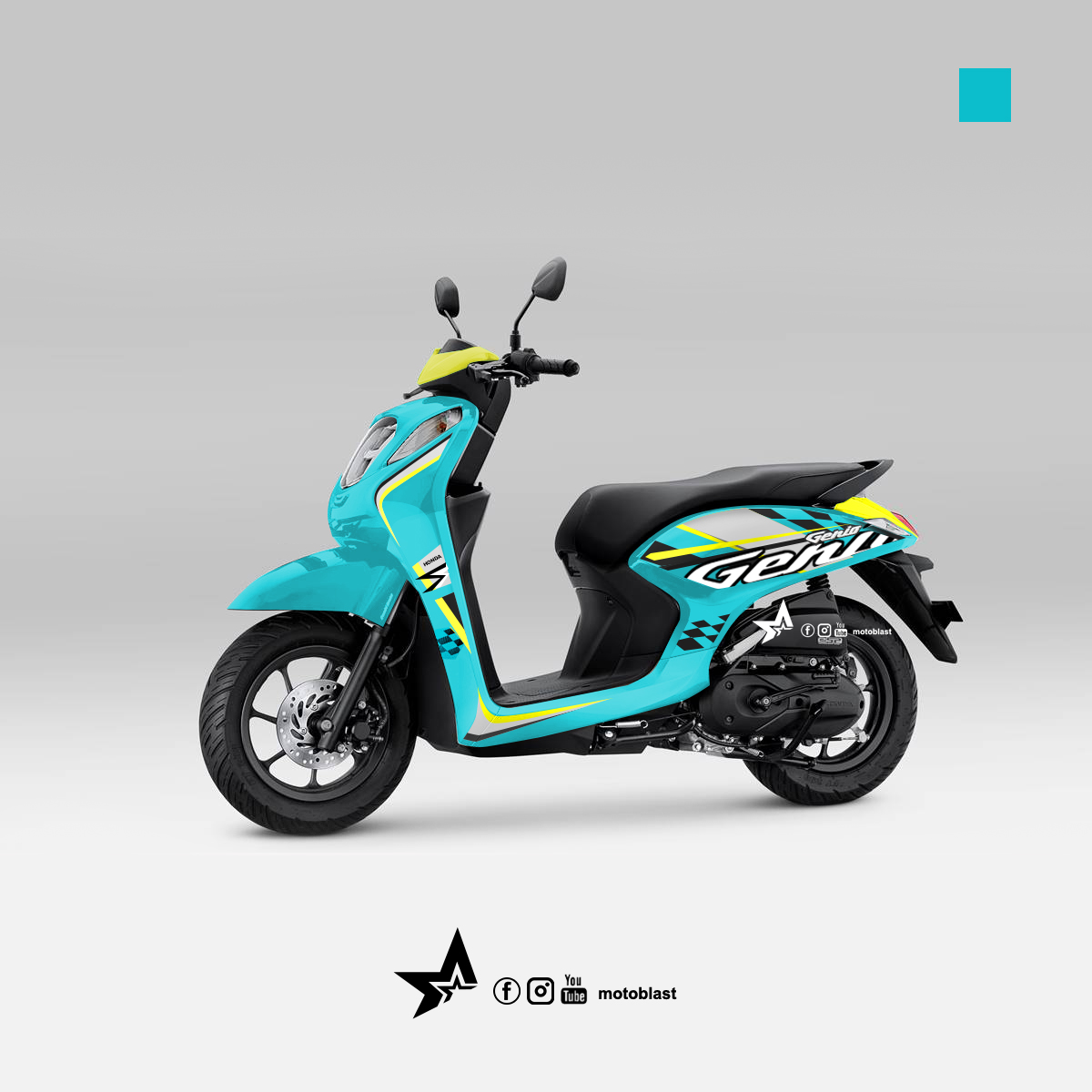 Modifikasi striping Honda Genio Tosca - MOTOBLAST