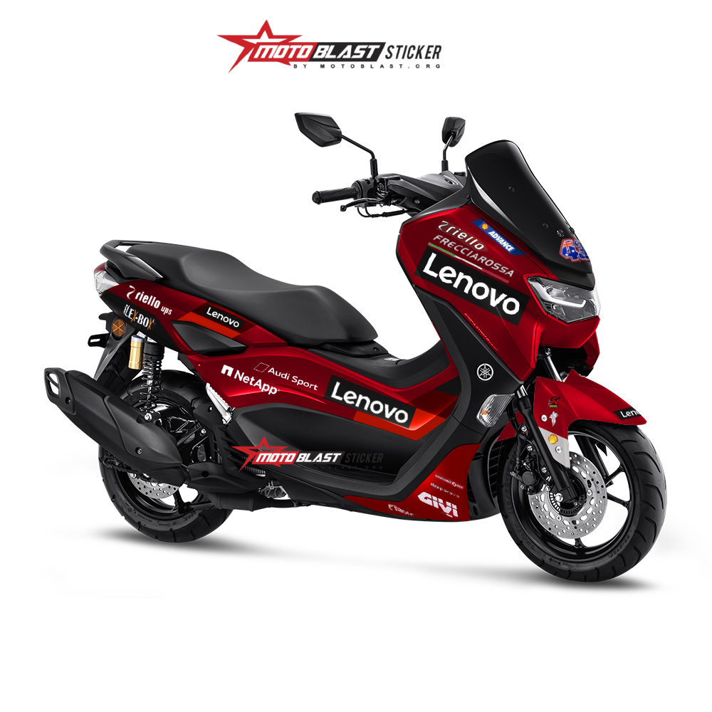 Modifikasi Striping Yamaha new Nmax Ducati Lenovo Motogp 2022 - MOTOBLAST