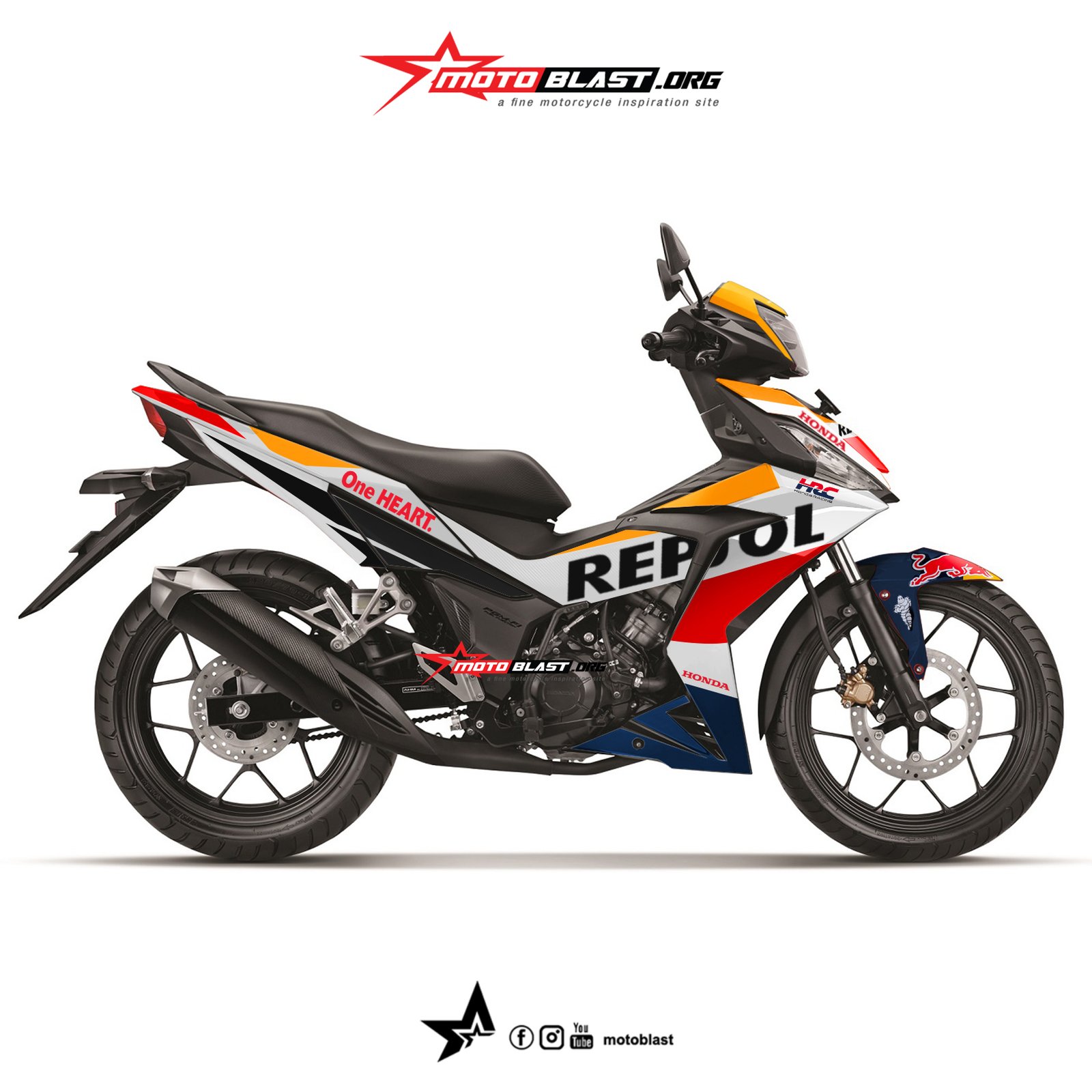 [VLOG]Digital modifikasi striping Honda Supra GTR 150 Livery Repsol ...