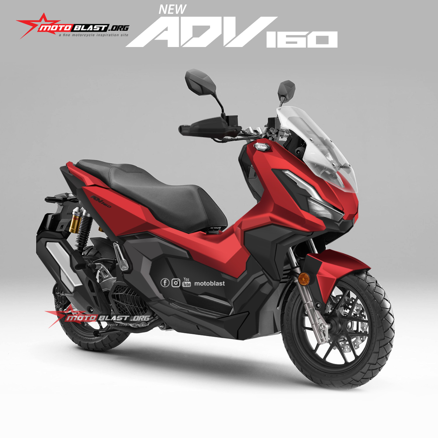 Reka Digital Rendering calon Honda ADV 160 2022 sebentar lagi rilis ...