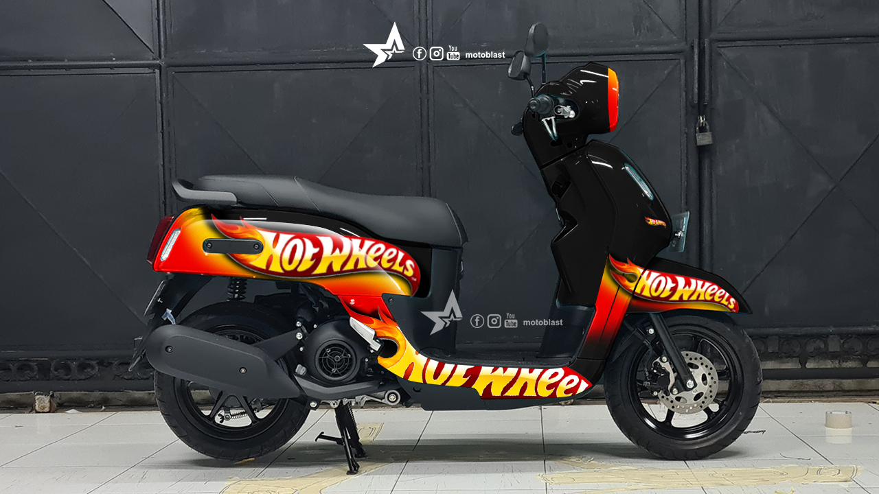 Modifikasi Striping Yamaha Fazzio Hot wheels - MOTOBLAST