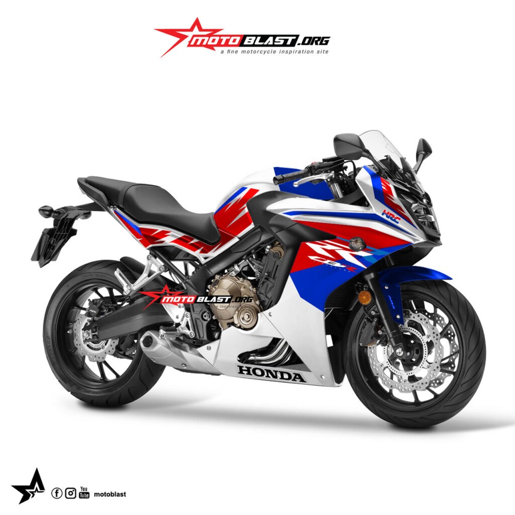 Modifikasi Striping Moge Honda CBR650F Anniversary Fireblade - MOTOBLAST