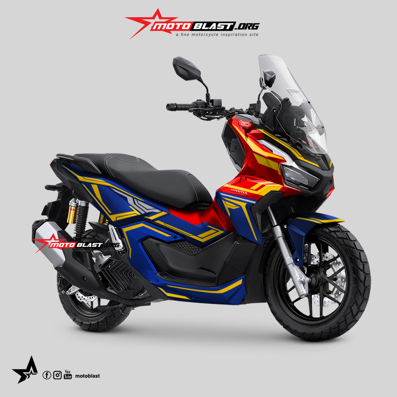 Modif striping Honda ADV 160 Thor - MOTOBLAST
