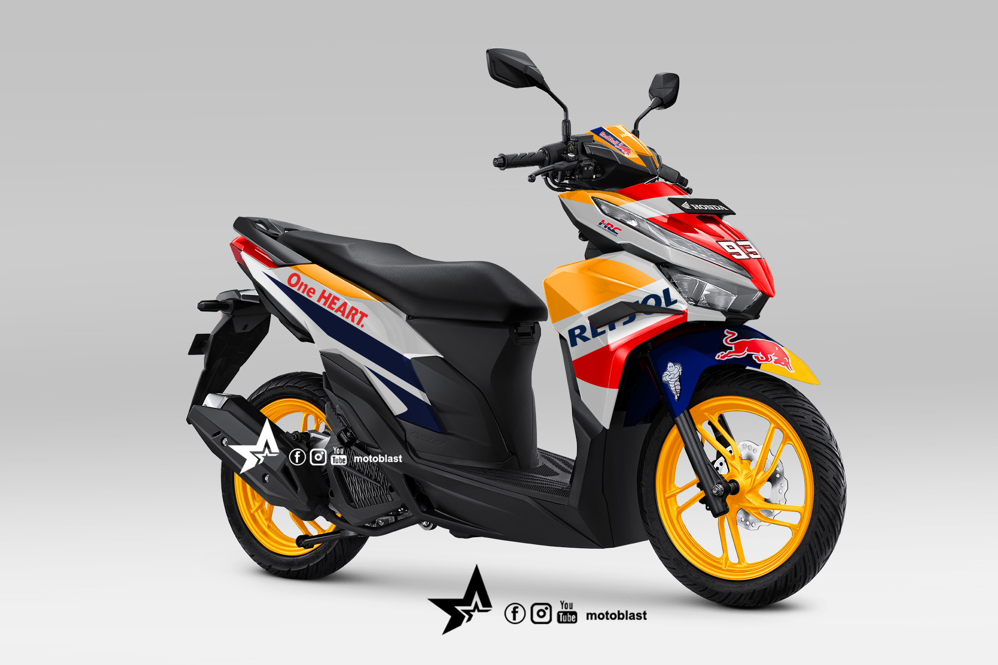 Honda New Vario 125 facelift 2022 ada versi Repsol Gaess!! - MOTOBLAST