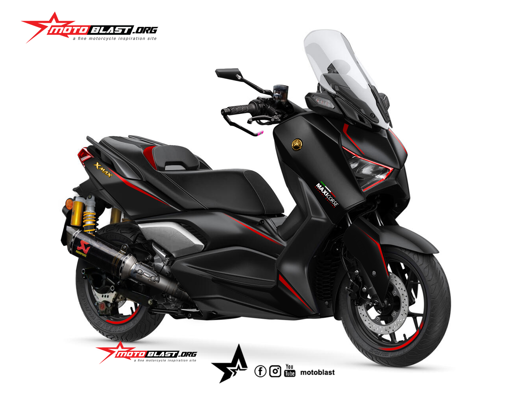 First Modifikasi Inspirasi Yamaha New Xmax Connected 2023 - MOTOBLAST