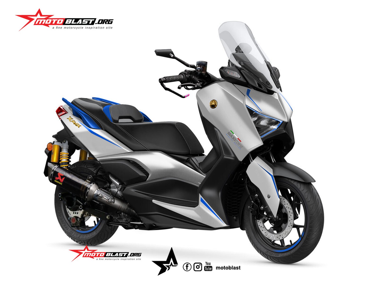 First Modifikasi Inspirasi Yamaha New Xmax Connected 2023 - MOTOBLAST