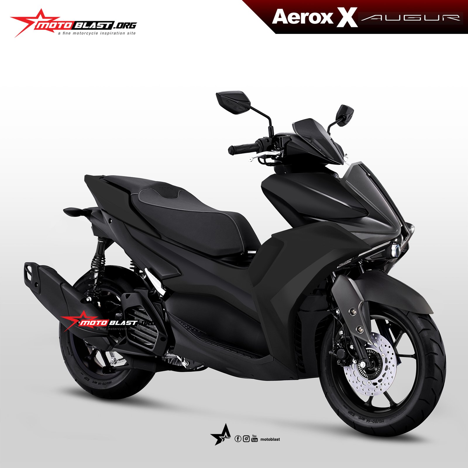 Digital modif Yamaha Aerox Fushion Augur - Jadinya gini gaes - MOTOBLAST