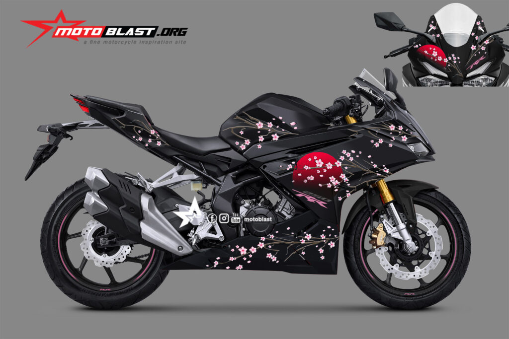 Modifikasi Striping Honda New CBR250RR Sakura - MOTOBLAST
