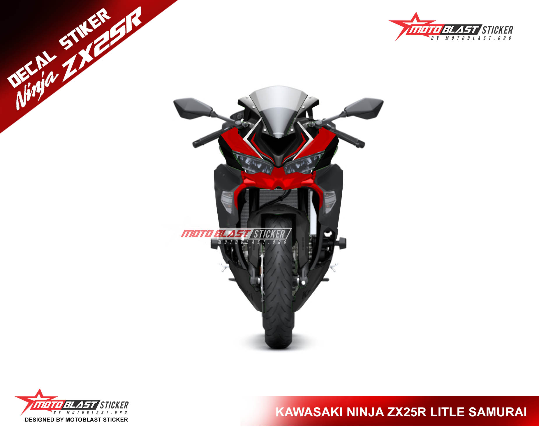 Modifikasi Striping Ninja ZX-25R Little Samurai - MOTOBLAST