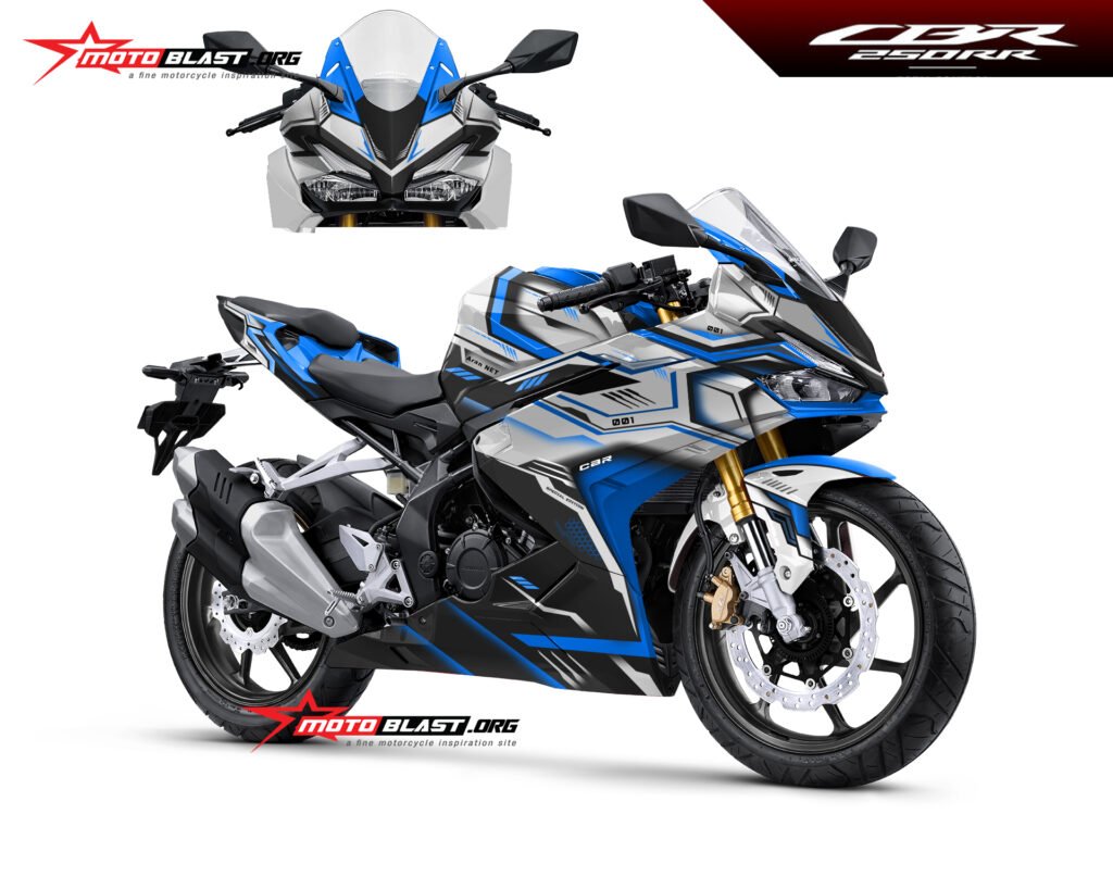 Modifikasi Striping Honda New CBR250RR 2022 Cyborg - MOTOBLAST